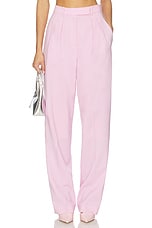 Alex Perry Tailored Trouser in Blush Pink | REVOLVE