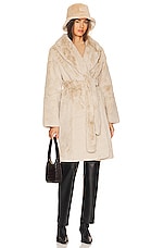 Apparis Bree Faux Fur Coat in Latte | REVOLVE