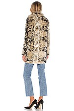 Apparis Sydney Faux Fur Coat in Ivory Python | REVOLVE