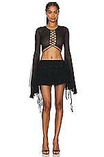 Aniye Records Ava Top in Black | REVOLVE