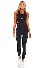 Adam Selman Sport Bonded Active Tank in Black | REVOLVE