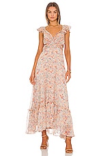 ASTR the Label Primrose Dress in Peach Multi Floral | REVOLVE