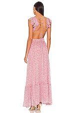 ASTR the Label Primrose Dress in Dark Fuchsia Multi | REVOLVE