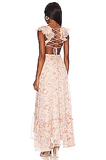 ASTR the Label Primrose Dress in Peach Multi Floral | REVOLVE