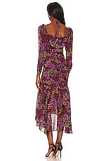 ASTR the Label Athena Midi Dress in Black & Red Multi Floral | REVOLVE