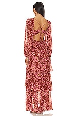 ASTR the Label Anora Dress in Rust Floral | REVOLVE