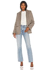 ASTR the Label Harlow Blazer in Hazelnut Plaid | REVOLVE