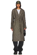 ASTR the Label Rhodes Coat in Black & Brown Multi | REVOLVE
