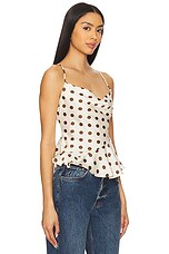 ASTR the Label Everli Top in Brown Polka Dot | REVOLVE