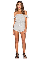 AUGUSTE Tiny Dancer Romper in Milky Way Classic Polka | REVOLVE