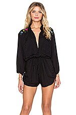 AUGUSTE Mexicola Romper in Black | REVOLVE