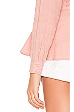 AUGUSTE Harvey Wrap Top in Blush | REVOLVE