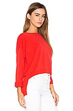 Autumn Cashmere High Low Open Back Sweater in Lava | REVOLVE