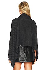 Autumn Cashmere Hybrid Rib Cape in Anthracite | REVOLVE