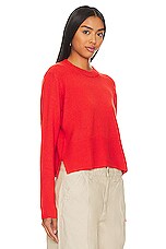 Autumn Cashmere Boxy Crew Neck in Flame | REVOLVE