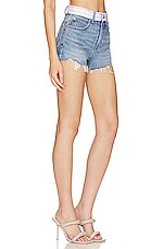 Alexander Wang Logo Webbing High Rise Bite Short en Light Indigo | REVOLVE