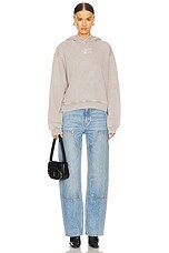 Alexander Wang Hoodie With Blade Logo in Washed Oyster | REVOLVE