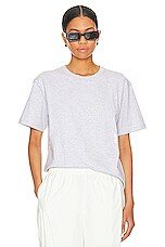Alexander Wang Essential Short Sleeve Tee in Light Heather Grey | REVOLVE