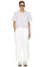 Alexander Wang Essential Short Sleeve Tee in Light Heather Grey | REVOLVE