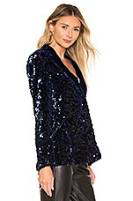 Alexis Rashida Jacket in Navy Sequins | REVOLVE