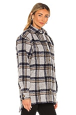 Bardot Checked Flannel Shirt in Blue Check | REVOLVE