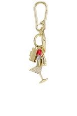 BaubleBar Sip, Slay & Sparkle Bag Charm in Multi & Gold | REVOLVE