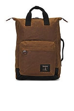 Barbour Field Wax Backpack in Tan & Black | REVOLVE