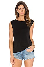 BCBGMAXAZRIA Thera Drape Back Tank in Black | REVOLVE