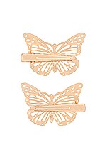 BRACHA Monarch Hair Clips in Gold | REVOLVE