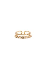 BRACHA Clara Baguette Ring in Gold | REVOLVE