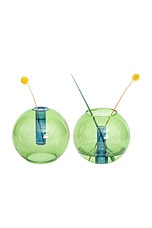 Block Design Medium Bubble Vase in Green & Blue | REVOLVE