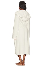 Barefoot Dreams CozyChic Ribbed Hooded Robe in Cream | REVOLVE