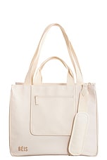 BEIS The East / West Tote in Beige | REVOLVE