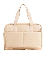 BEIS The Expandable Puffy Duffle in Beige | REVOLVE