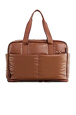 BEIS The Expandable Puffy Duffle in Maple | REVOLVE