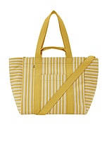 BEIS The Summer Stripe Tote in Honey | REVOLVE