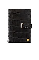 BEIS Passport and Luggage Tag Set in Black Croc | REVOLVE