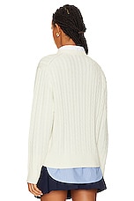 BEVERLY HILLS x REVOLVE Cable Crew Neck Sweater in Ivory | REVOLVE