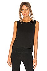 Beyond Yoga Wrap Around Tank in Black | REVOLVE