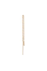 BYCHARI Initial Threader Earring in Gold | REVOLVE