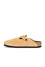 BIRKENSTOCK Boston Clog in Latte Cream | REVOLVE