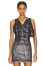 BLANKNYC Denim Vest in Metallic Heart | REVOLVE