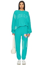 Boys Lie Boardwalk Thermal Kara Crew in Turqoise | REVOLVE