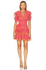Bronx and Banco Megan Mini Dress in Coral | REVOLVE
