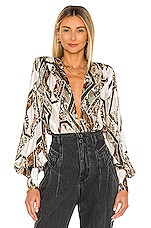 Bronx and Banco Patchwork Bodysuit in Multicolor | REVOLVE