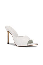 BLACK SUEDE STUDIO Bella Mule in White Raffia | REVOLVE