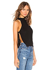 superdown Sena Side Tie Top in Black | REVOLVE