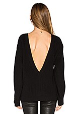 Callahan V Back Sweater in Black | REVOLVE