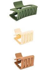 Casa Clara Madison Clip Set in Earth | REVOLVE