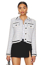 Central Park West Ramona Short Shacket in Blue Multi | REVOLVE